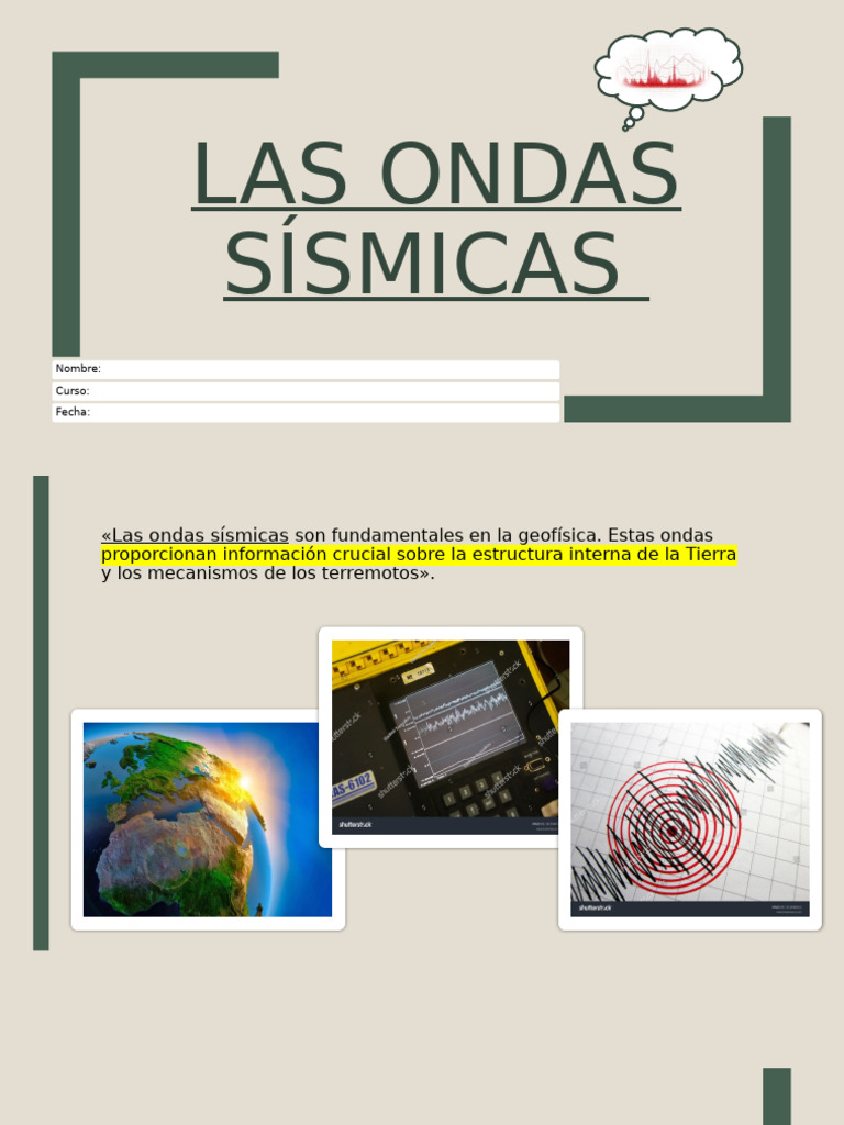 Ondas Sísmicas: Tipos y Efectos | PDF | Temblores | Sismología
