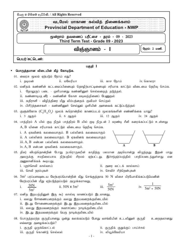 G9 Science TM NWP 3rd | PDF