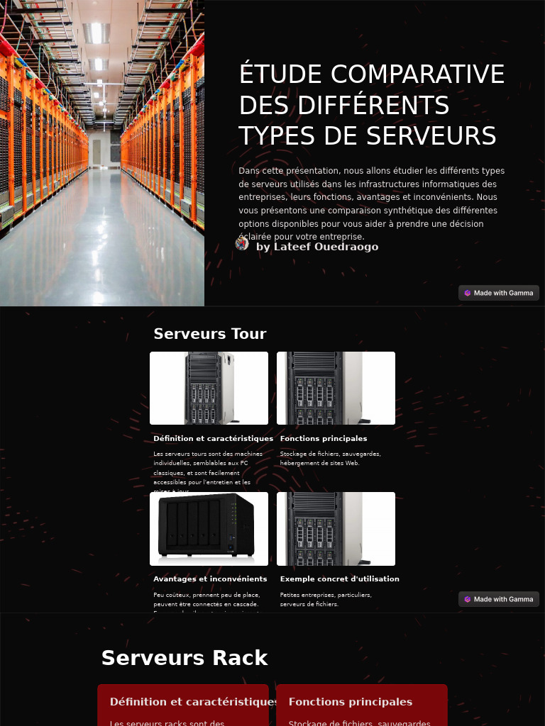 Types de serveurs : comparaison et choix | PDF | Serveur (Informatique ...