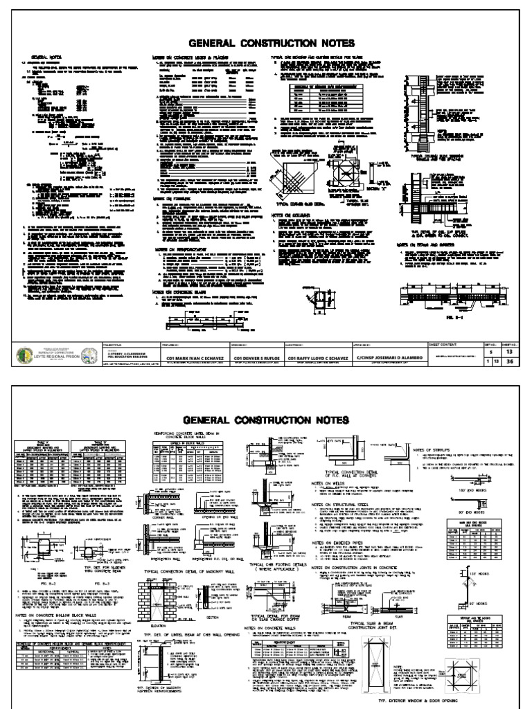 Structural (2-Storey Educ) | PDF