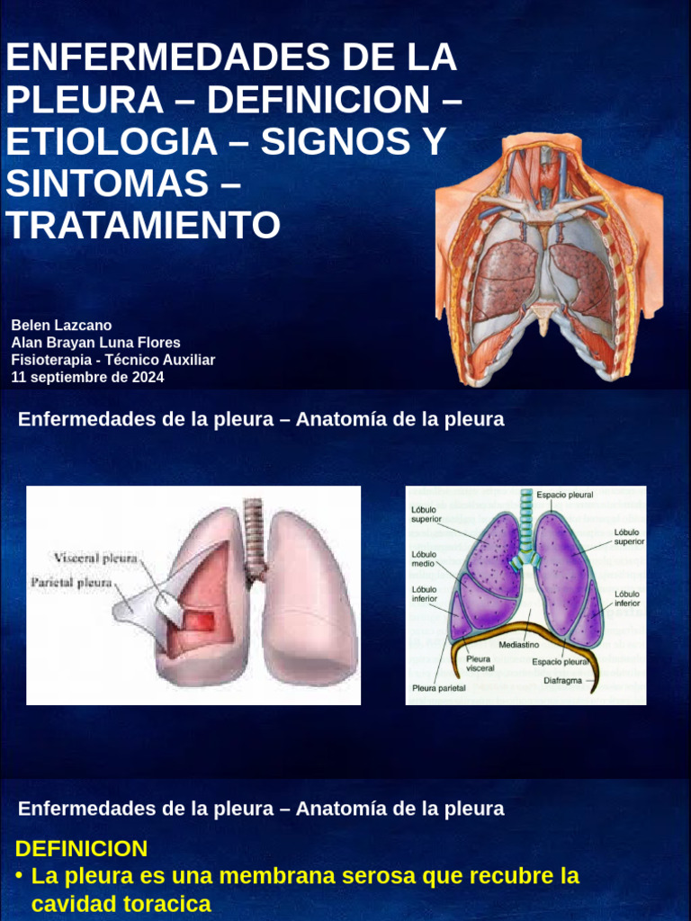 Tratamiento de la Pleuritis y Dolor | PDF