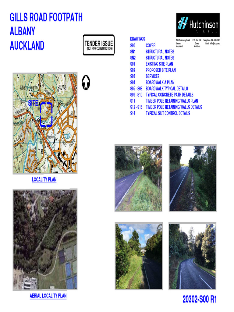 Gills Road Footpath Structural Details | PDF | Concrete | Reinforced ...