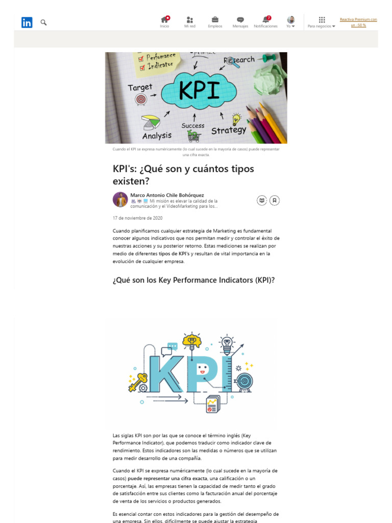 Tipos de KPIs y su importancia | PDF | Indicador de rendimiento | Business