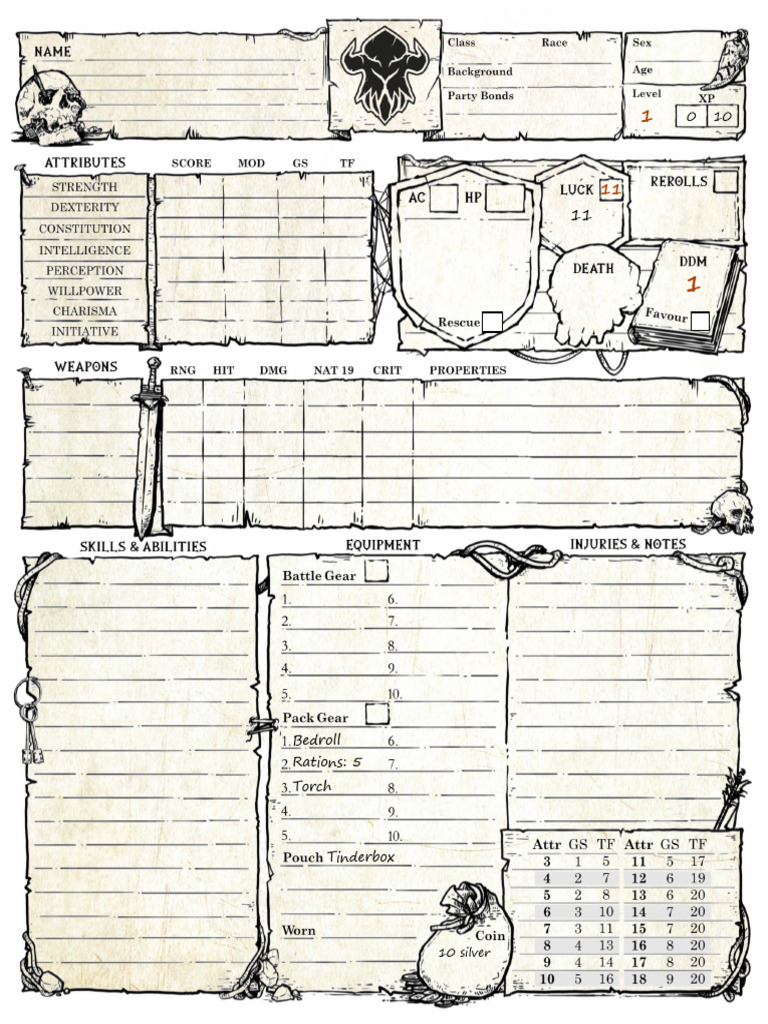 ToA Parchment Form Fillable Sheet v2 | PDF