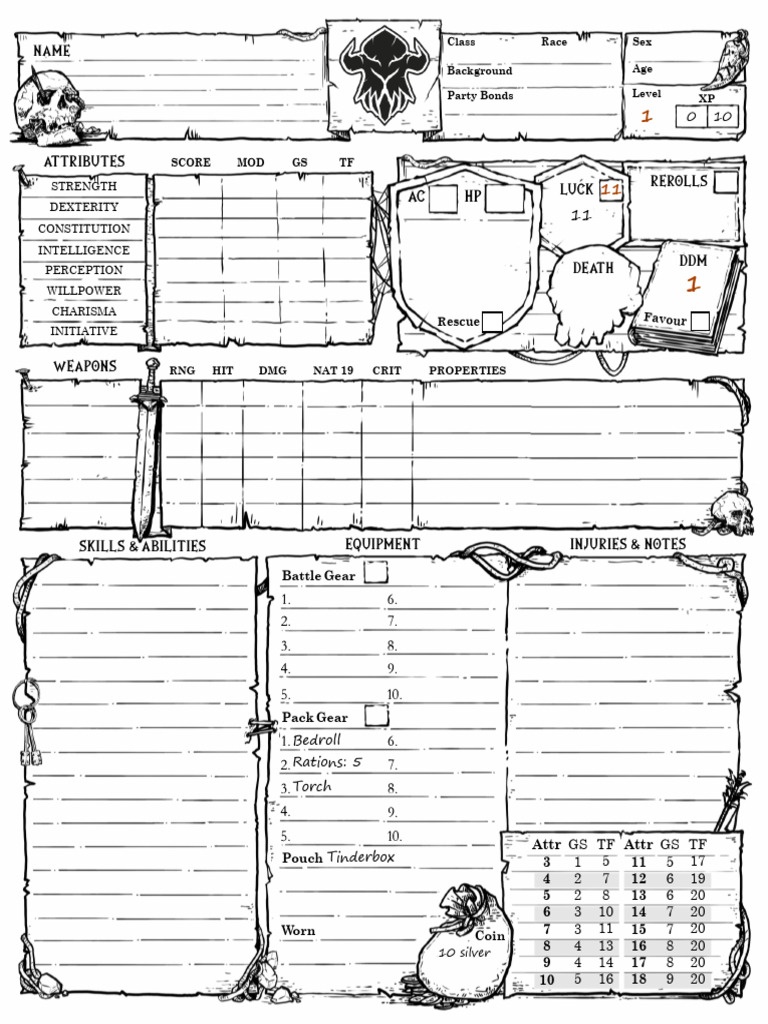 ToA Form Fillable Sheet v1 | PDF