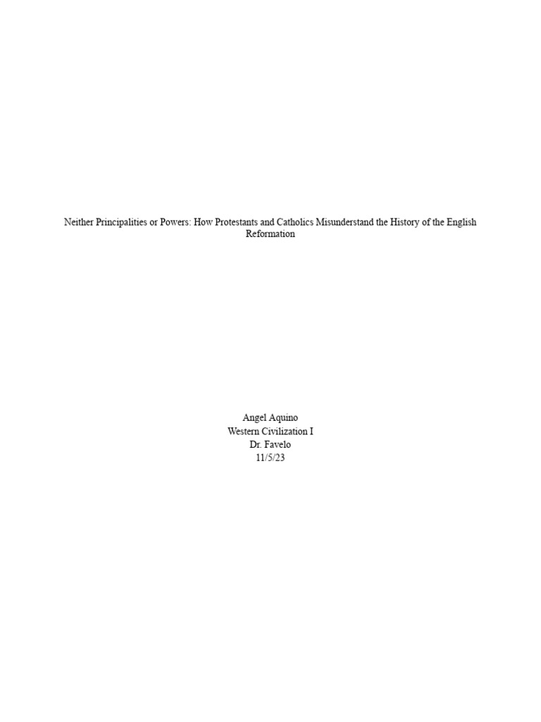 Anglican Church History Paper | PDF | Protestantism | Anglicanism