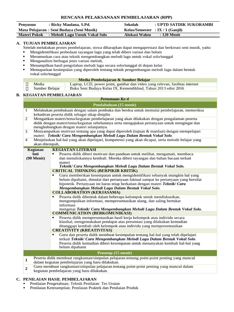 Modul Ajar Ricky PMM | PDF