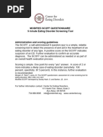 SCOFF Questionnaire for Eating Disorders | PDF | Self-Improvement