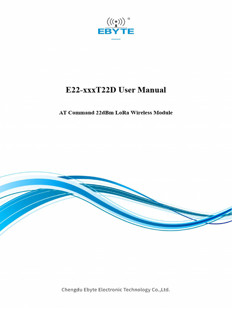 E22-xxxT22D-V2.2 UserManual EN V1.1 | PDF | Transmitter | Microcontroller