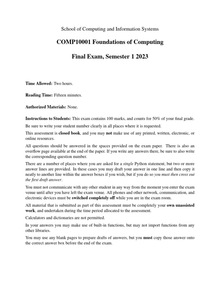 Exam 2023s1 Main Solutions | PDF | String (Computer Science) | Function (Mathematics)