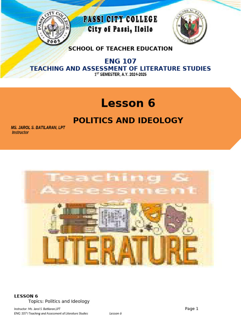 Eng 107 Lesson 6 | PDF | Liberalism | Conservatism