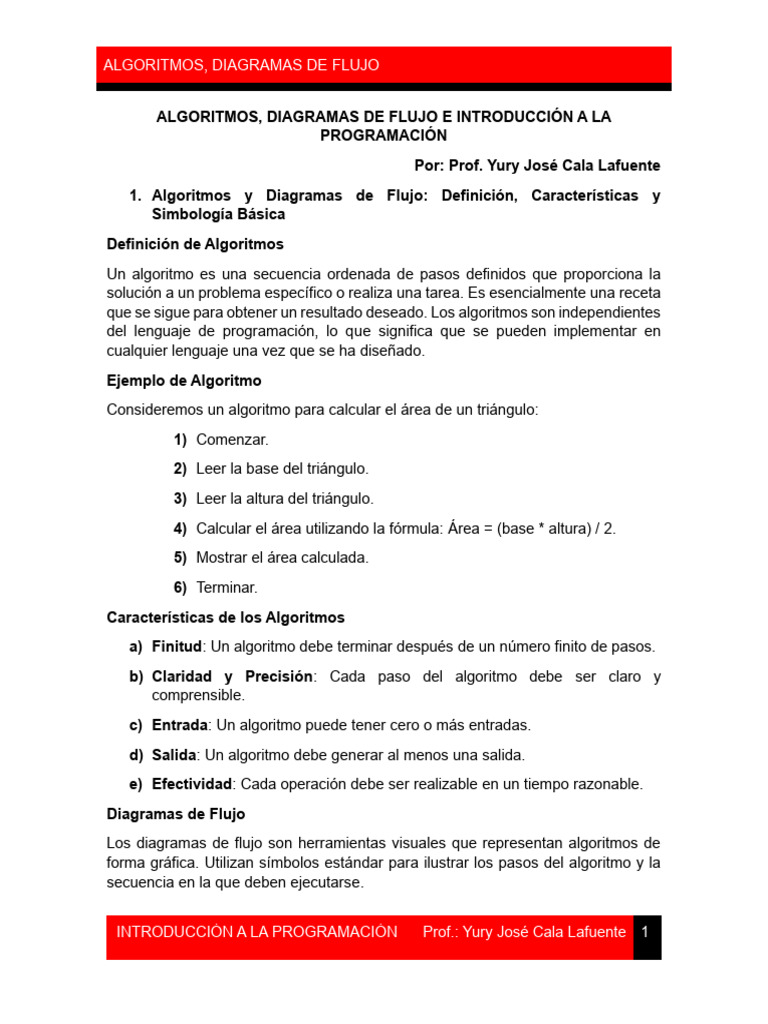 Algoritmos, Diagramas de Flujo, Introduccion Programacion Texto Basico | PDF | Algoritmos | C