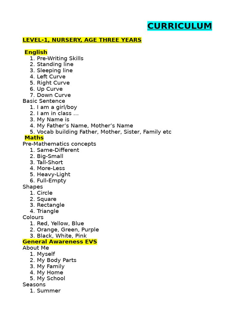 HG Curriculum | PDF | Linguistics | Languages