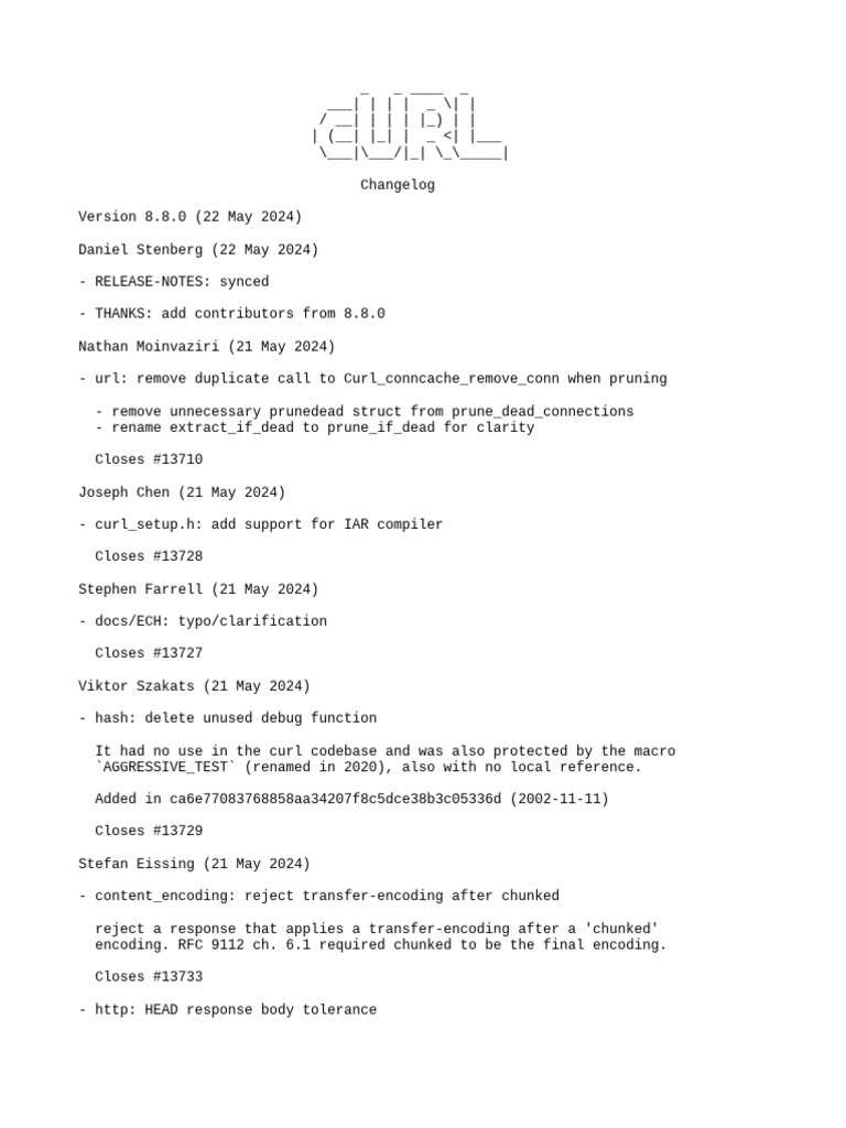 CHANGES | PDF | Pointer (Computer Programming) | Transport Layer Security