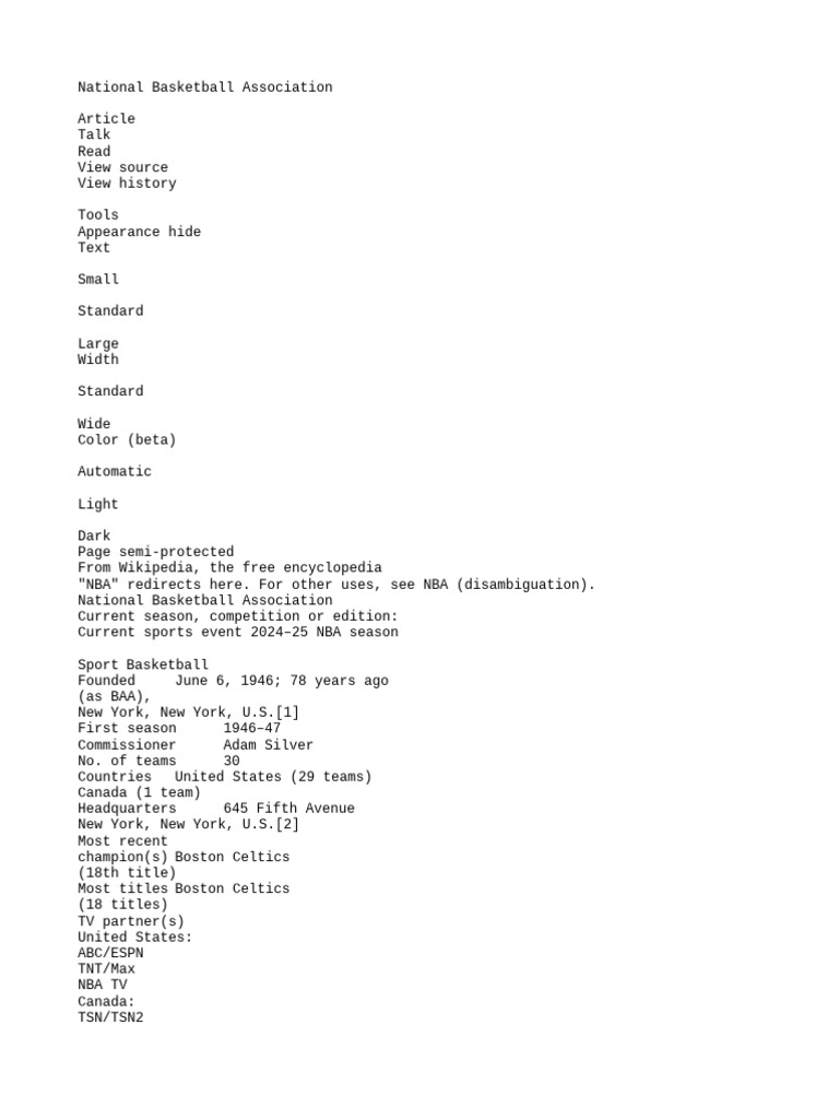 nba | PDF | National Basketball Association | Basketball Association Of ...