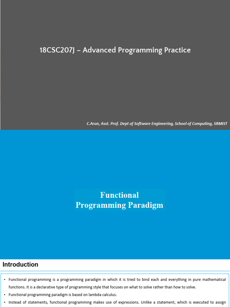Unit 4 Pdf Functional Programming Anonymous Function