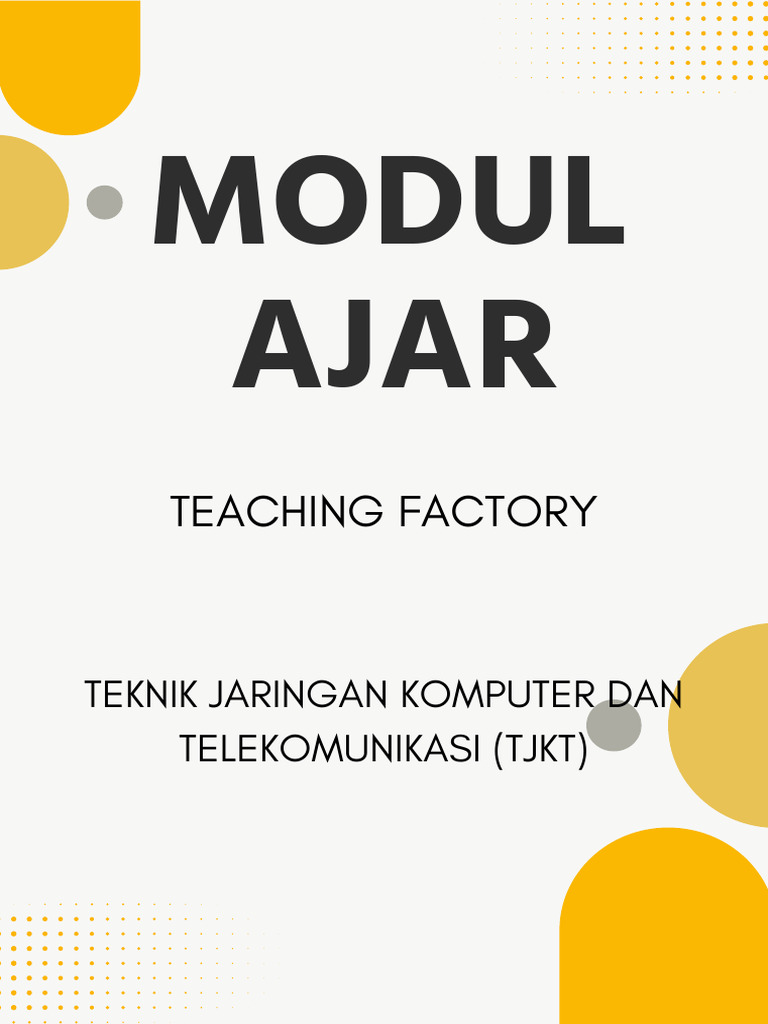 Kuning Putih Geometrik Modul Ajar Cover A4 Dokumen (A4) | PDF