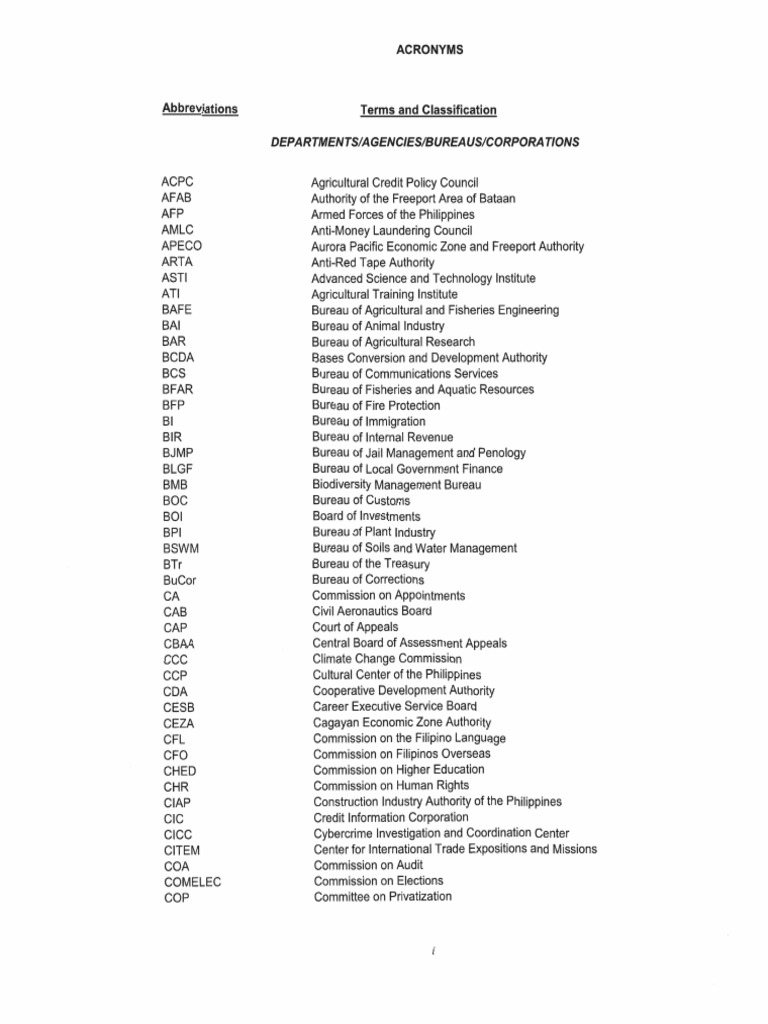 Acronyms | PDF