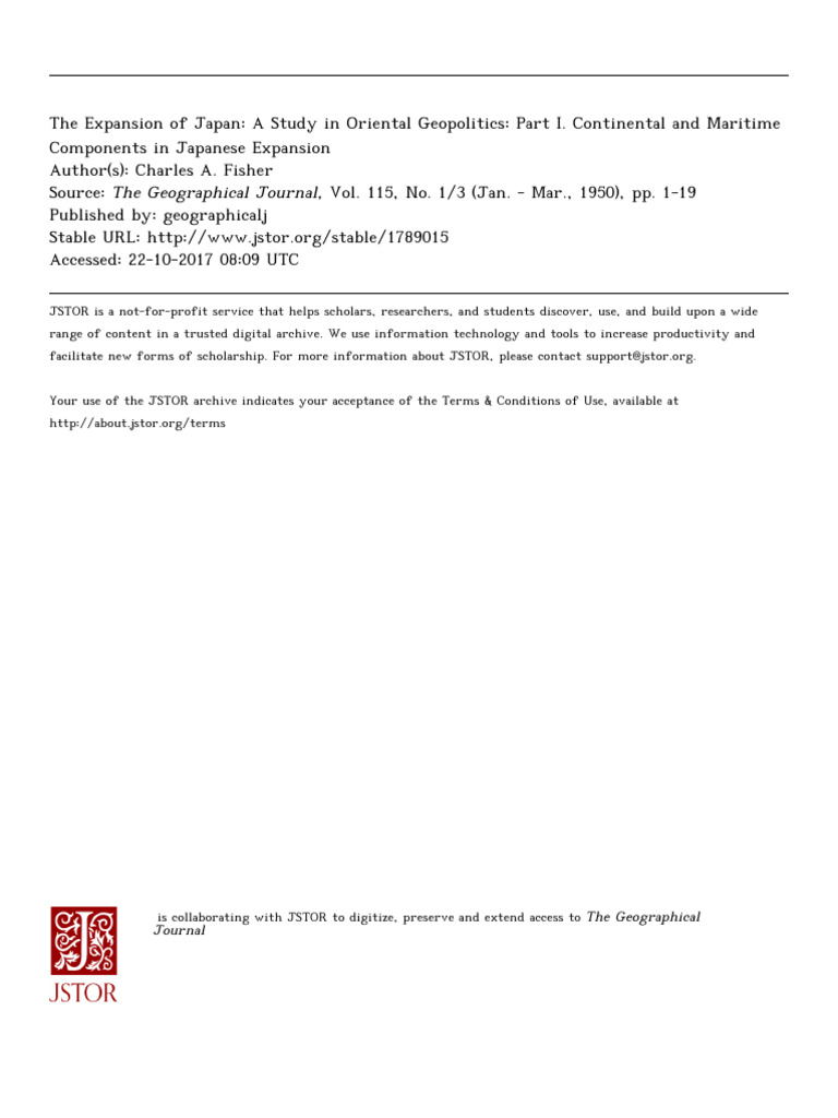 The Expansioon of Japan A Study in Oriental Geopolitics | PDF | Empire ...