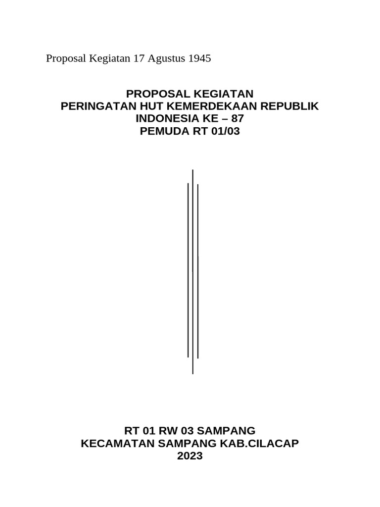 Proposal Lomba | PDF