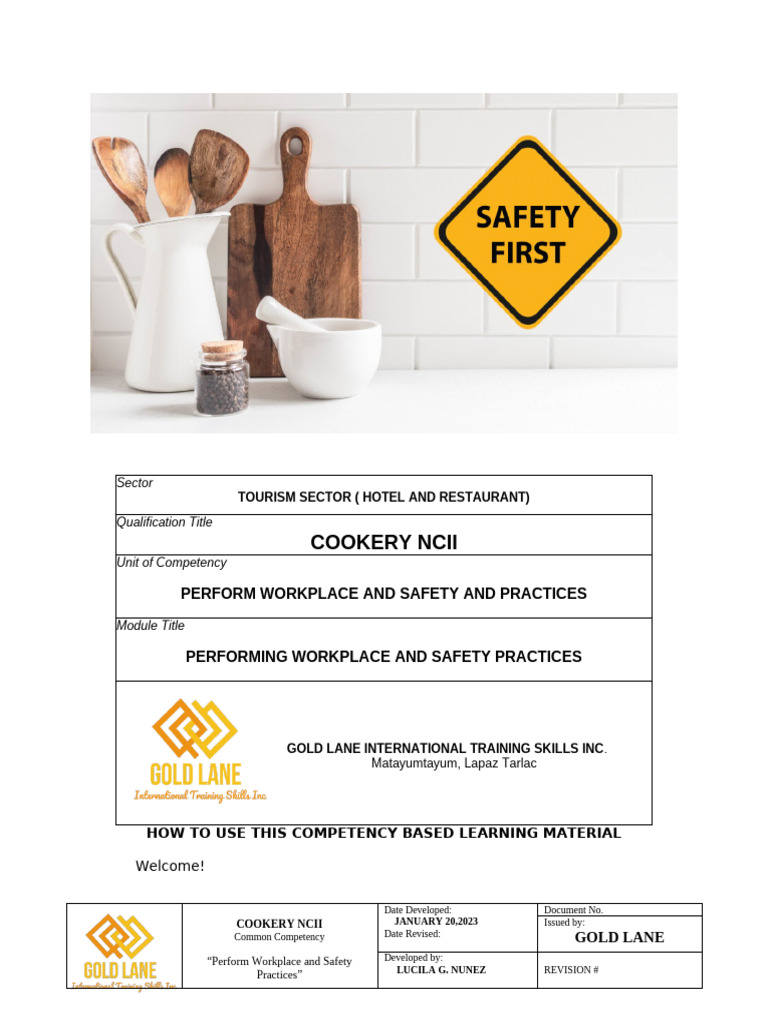 CBLM COOKERY Common 4 | PDF | Personal Protective Equipment | Safety
