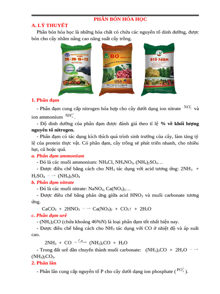 Phan Bon Hoa Hoc-Hsg Chuyen-Hay Đ C L | PDF