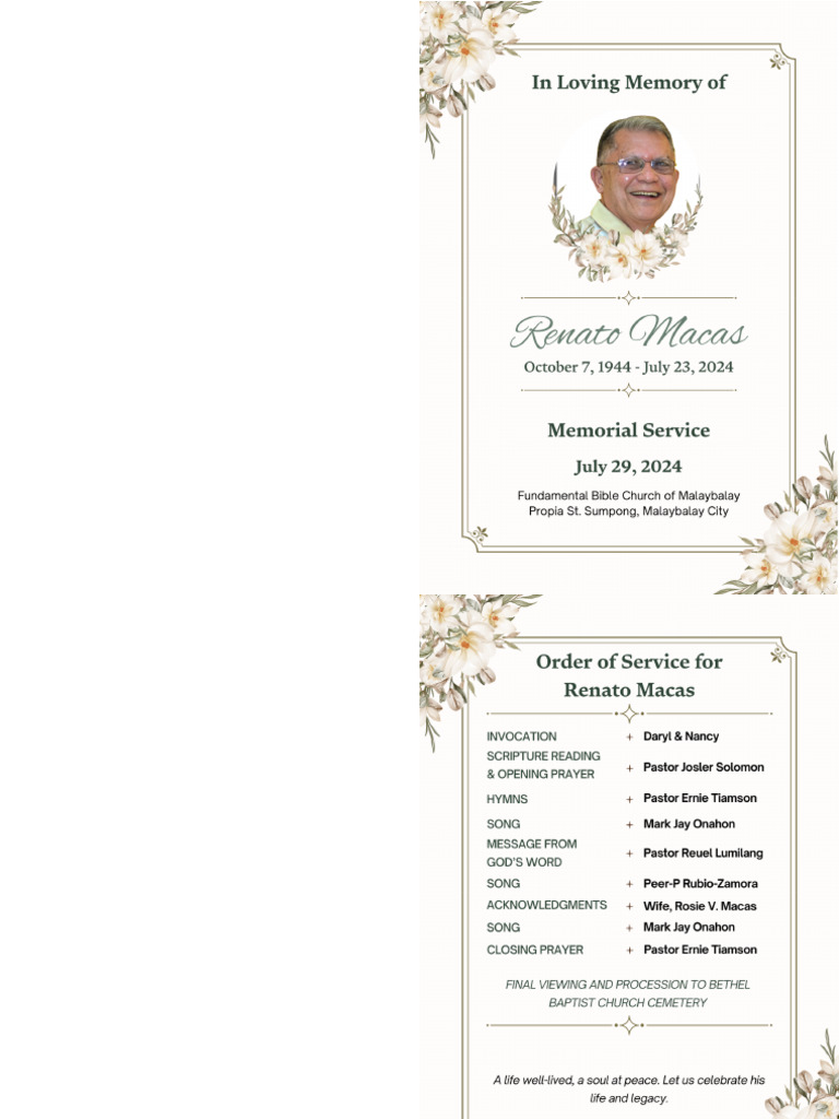 Necrological Service | PDF