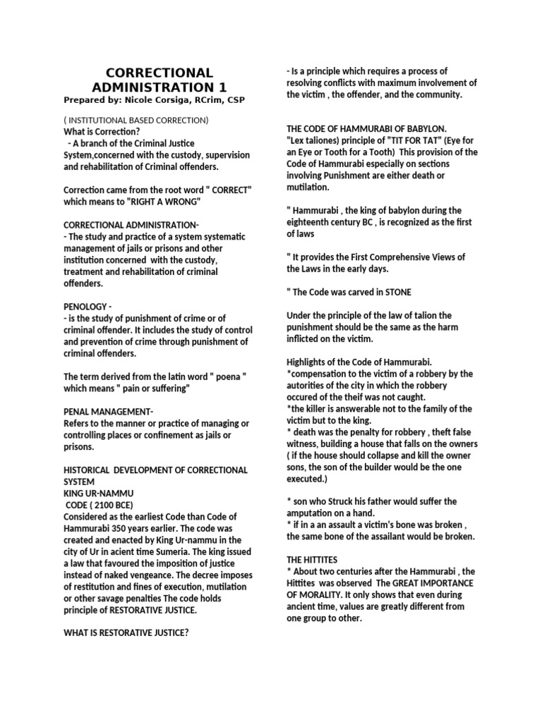 Overview of Correctional Administration | PDF | Prison | Crimes