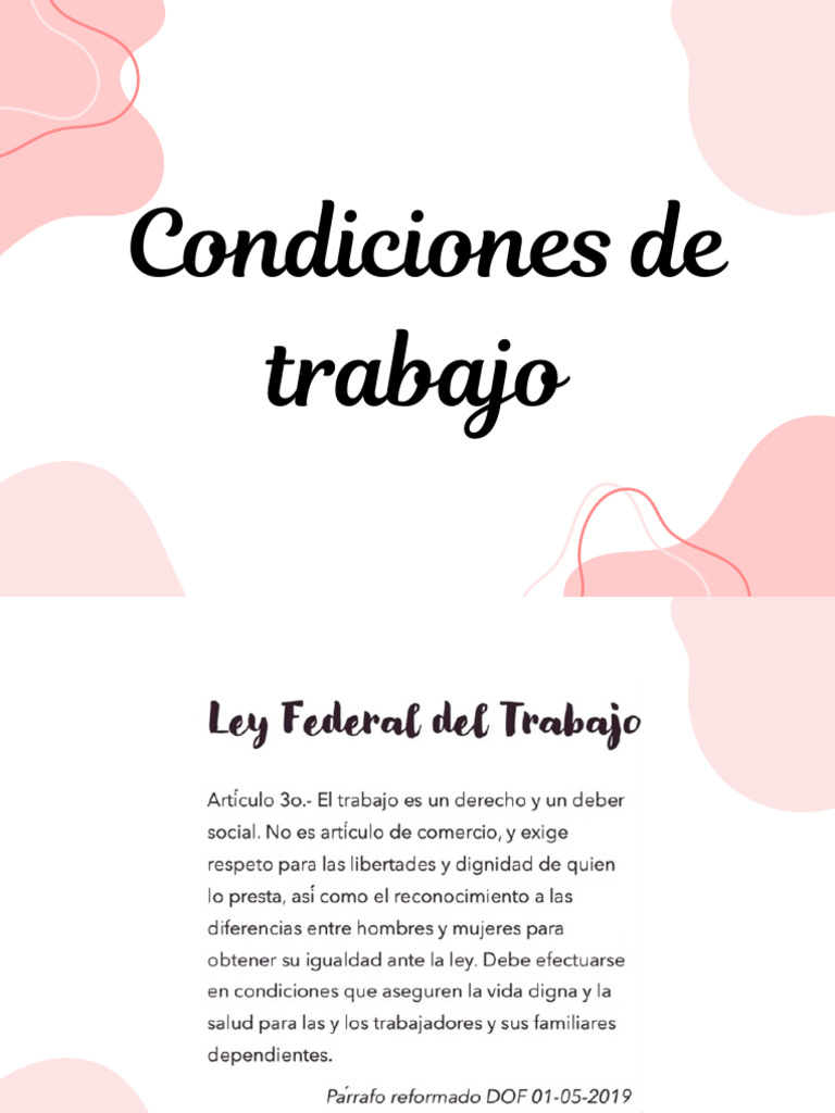 Condiciones de Trabajo | PDF | ruido | Factores humanos y ergonomía