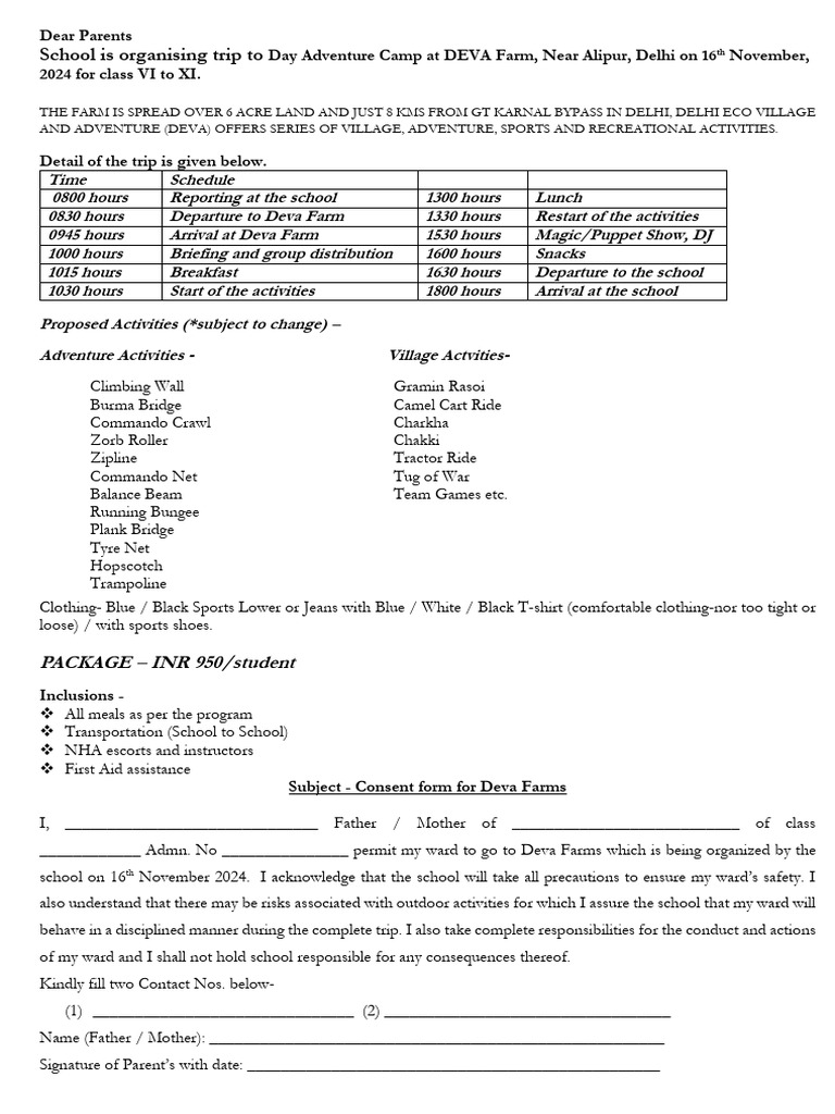 Day Trip To DEVA FARMS-16.11.2024 | PDF