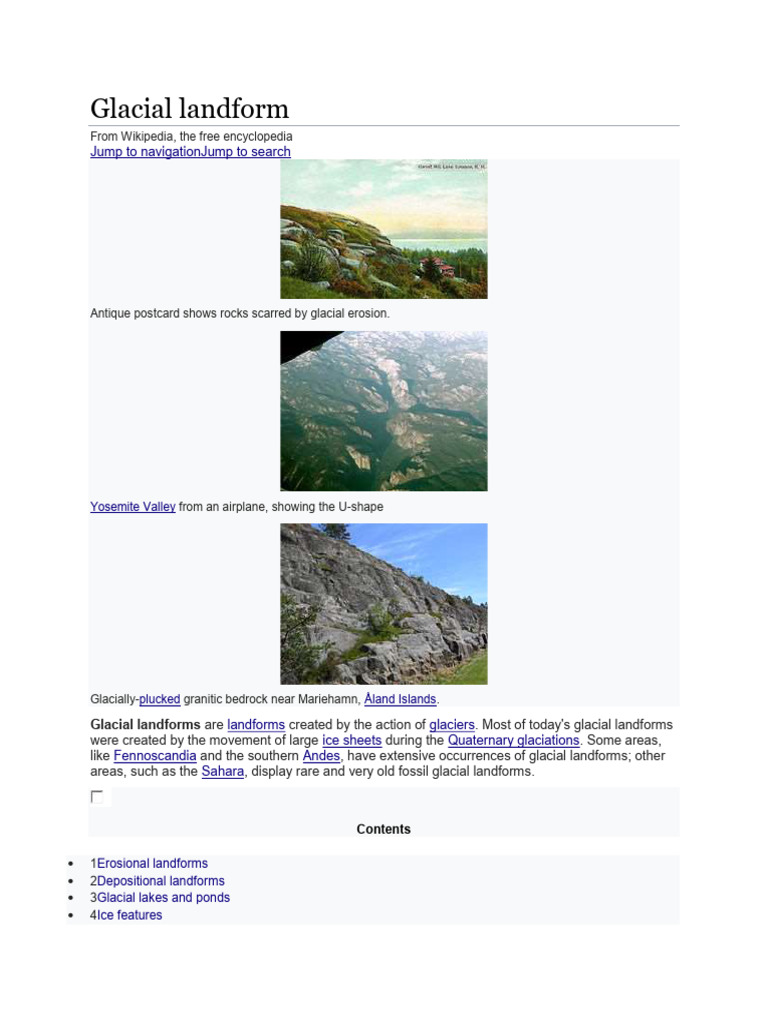 Glacial Landforms PT 2 | PDF | Glacier | Physical Geography