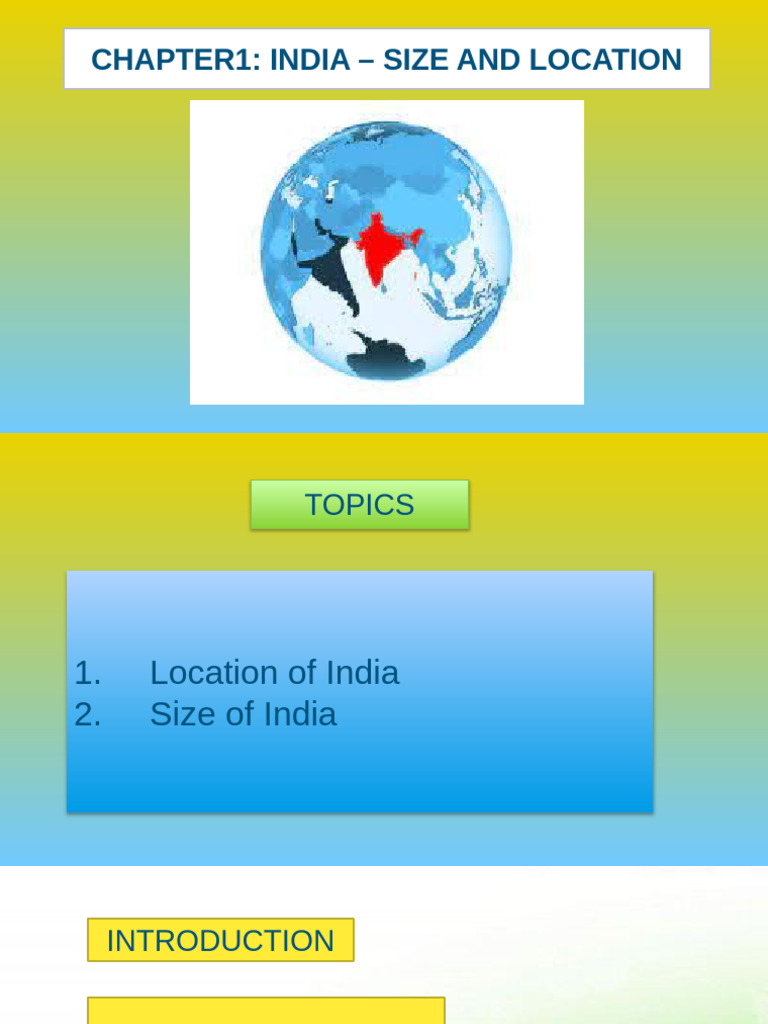 India Size and Location | PDF | Indian Ocean | Asia