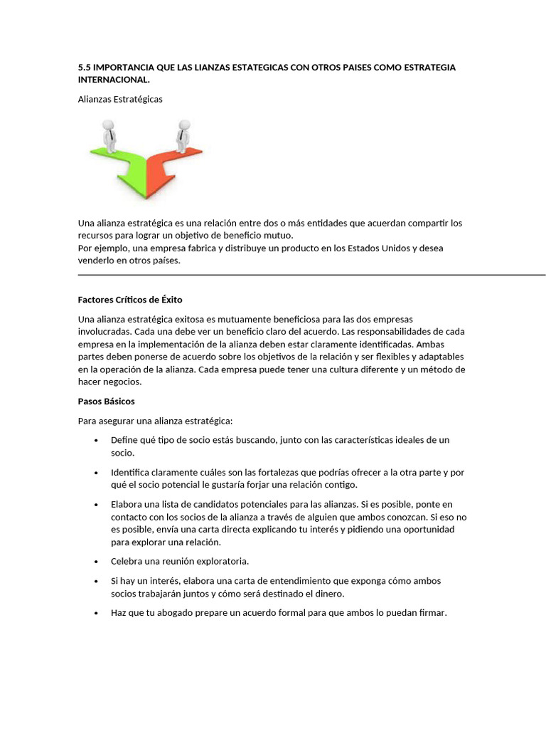 Alianzas Estratégicas: Claves y Riesgos | PDF | Business | Proyecto conjunto