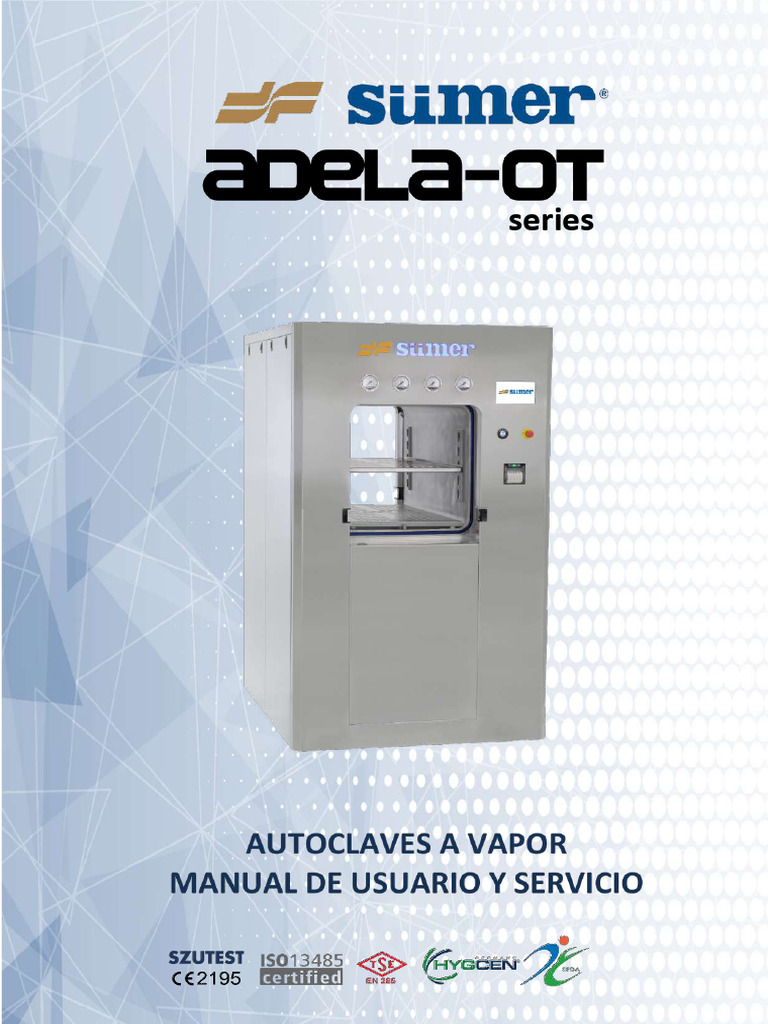 Manual de Usuario Autoclaves Sumer | PDF | Dispositivo médico | Business