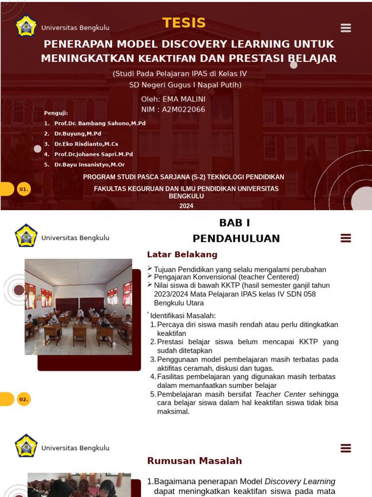 Presentasi Tesis S2 TP Ema Malini | PDF