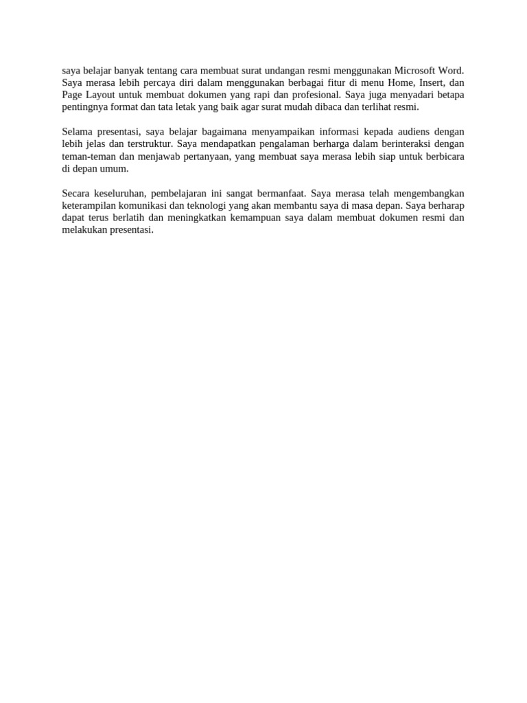 Cara Membuat Undangan Resmi di Word | PDF