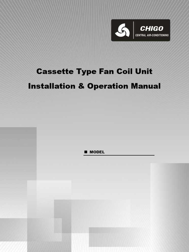 FCU Compact Cassette Installation Manual | PDF | Screw | Pipe (Fluid ...