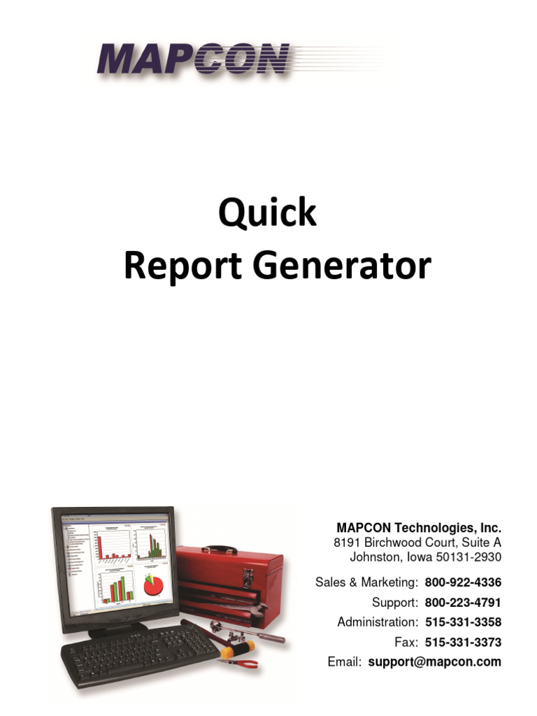 Report Generator | PDF | Menu (Computing) | Icon (Computing)