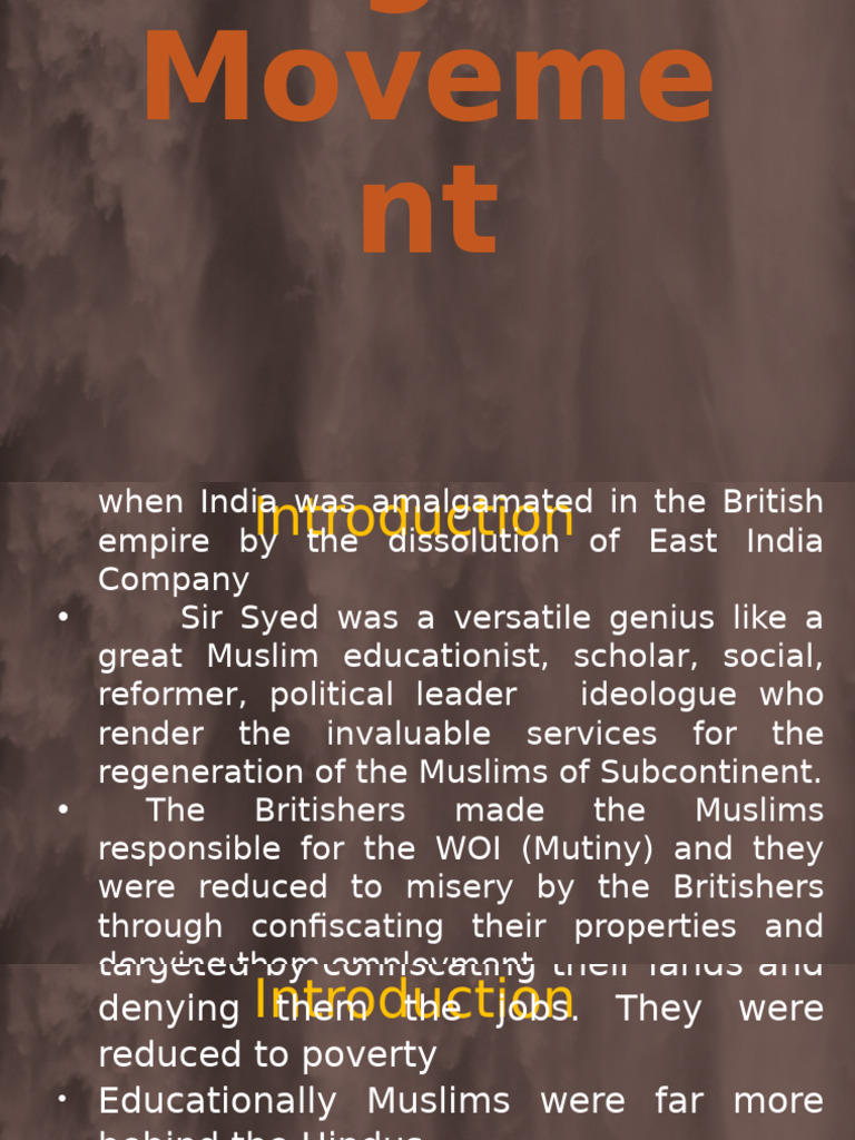 Sir Syed and Aligarh Movement | PDF | Religion & Spirituality