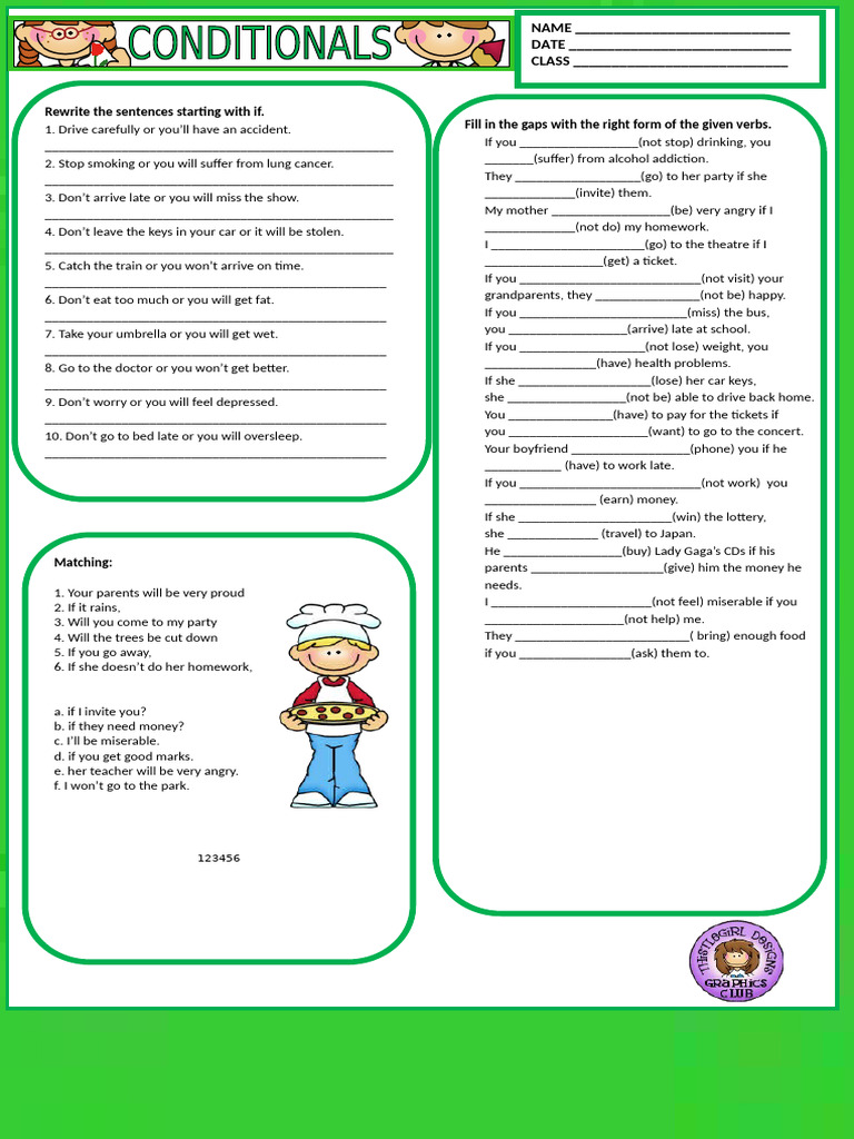 Conditionals Type 1 - 9331 | PDF | Language Arts & Discipline