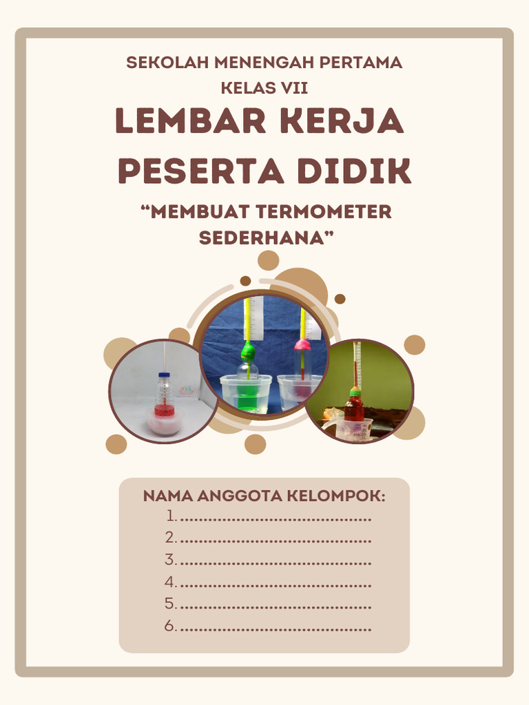 LKPD Membuat Termometer Sederhana | PDF
