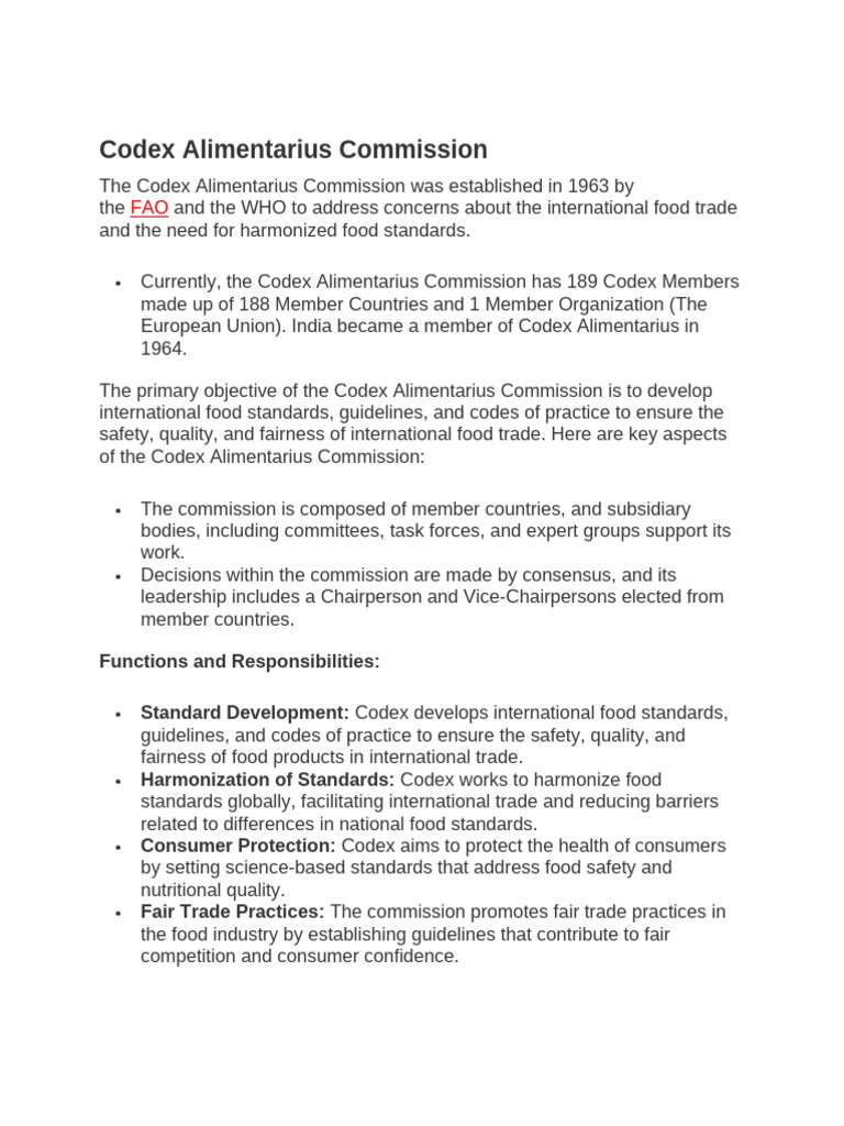 codex | PDF | Food Safety