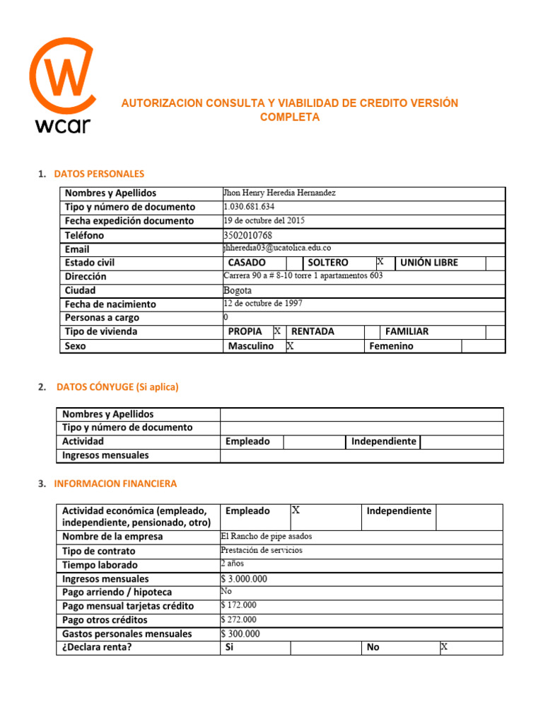 FORMATO PERSONA NATURAL Firmado | PDF | Bancos | Información