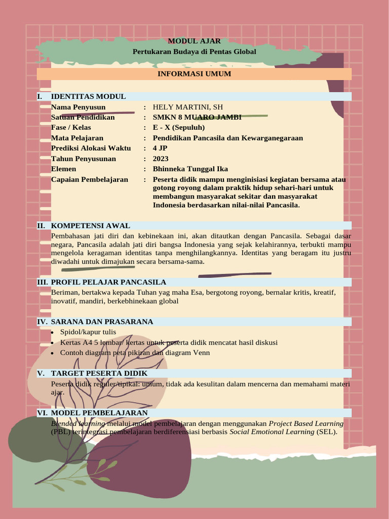 Modul Aja Bab 3 Unit 4 | PDF