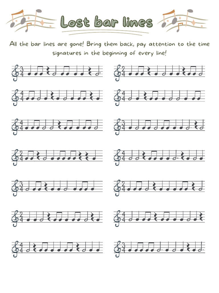 Lost Bar Lines | PDF | Art