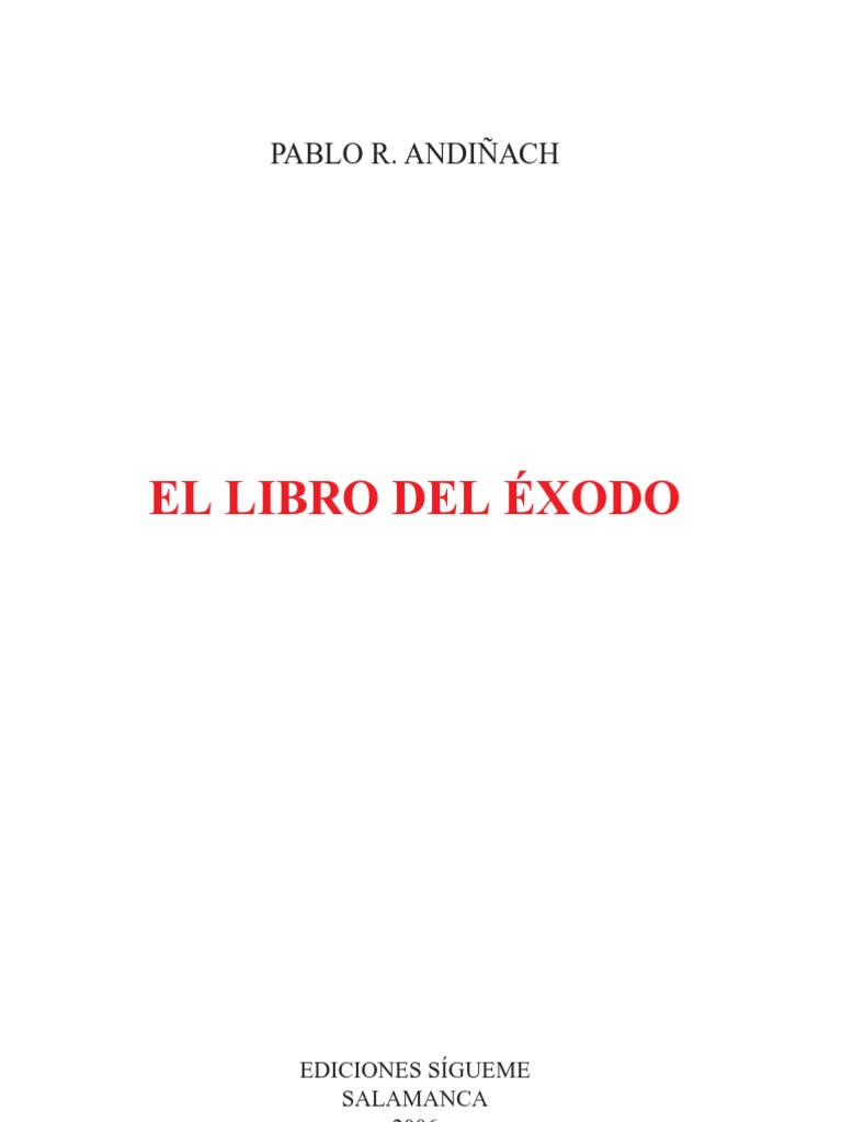 Libro Del Exodo | Descargar gratis PDF | Jacob | Libro del éxodo