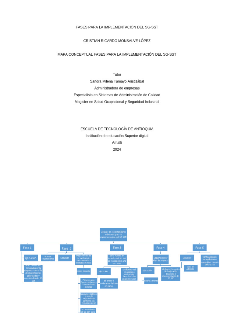 Implementación del SG-SST: Fases Clave | PDF
