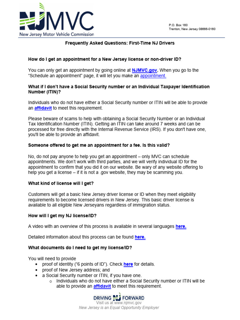 FAQ Firsttime | PDF | Driver's License