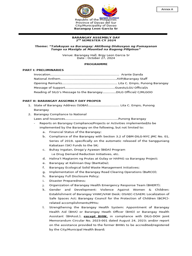 Annex A - Programme Template | PDF | Science & Mathematics