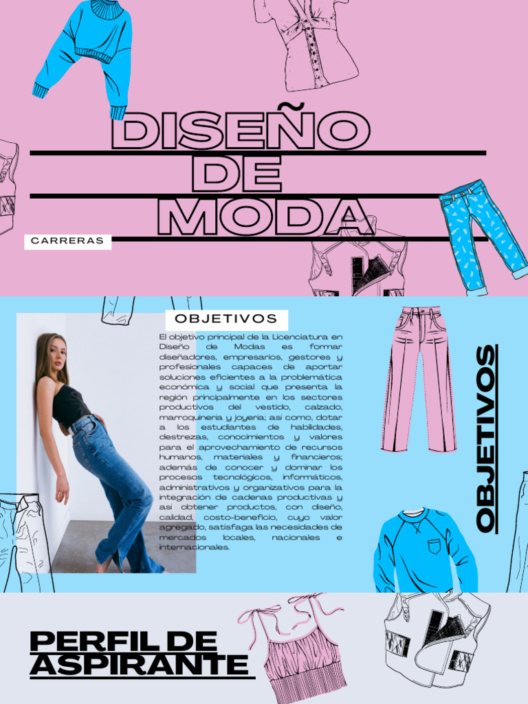 Licenciatura en Diseño de Modas: Objetivos y Perfil | PDF | Diseño de ...